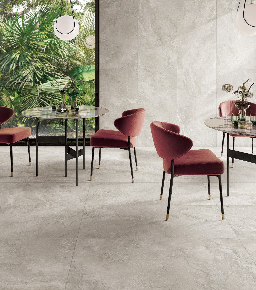 Nordic Silver In/Out 600x1200mm Floor/Wall Tile (1.44m2 per box)